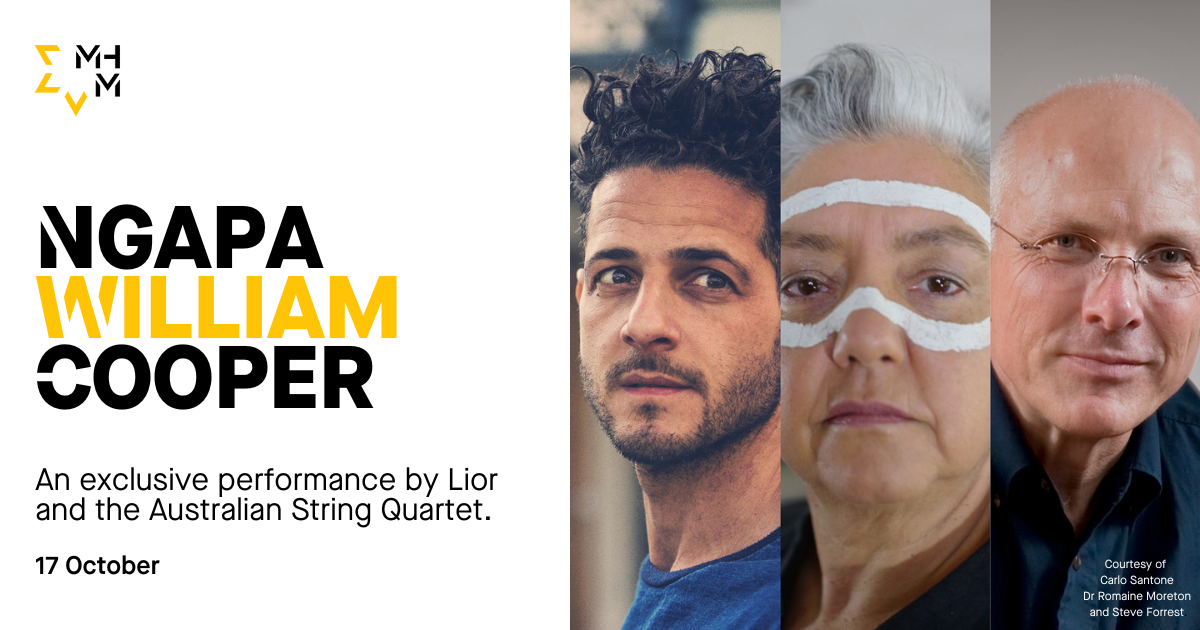 'Ngapa William Cooper’ - 5.00 pm - Melbourne Holocaust Museum